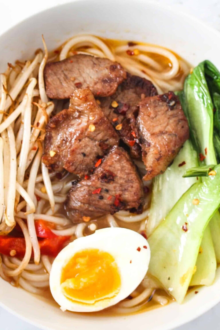 Quick Asian-Style Beef Ramen - Sims Home Kitchen