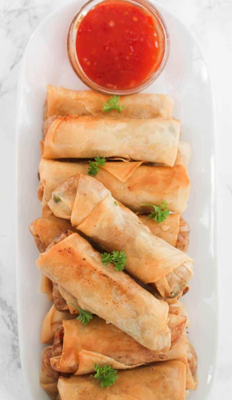 Jumbo Chinese Vegetable Spring Rolls - Sims Home Kitchen