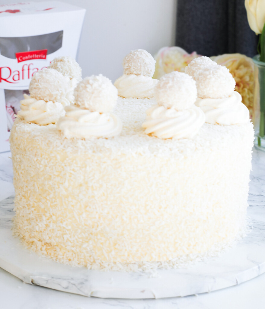 Coconut Raffaello Cake - Sims Home Kitchen