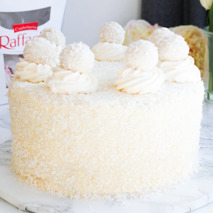 Coconut Raffaello Cake - Sims Home Kitchen