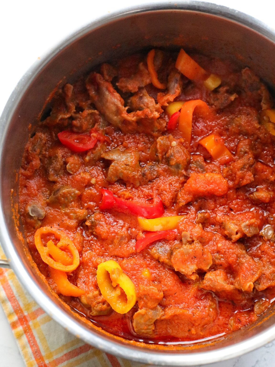 Nigerian Chicken Gizzard Stew - Sims Home Kitchen