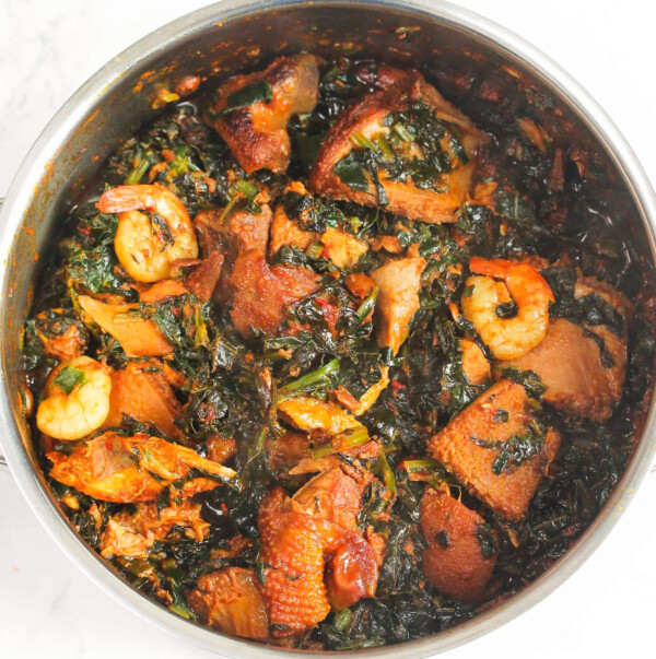 Efo Riro Nigerian Spinach Stew - Sims Home Kitchen