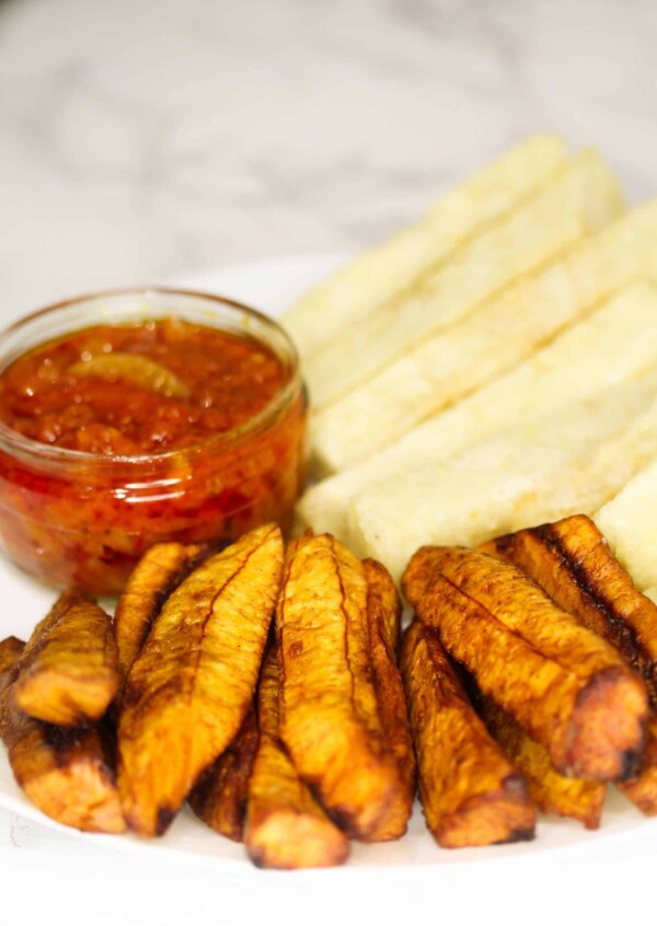 Fried Yam with Pepper Sauce (Dundun) - Sims Home Kitchen