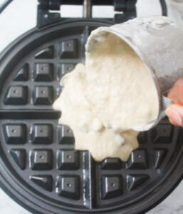 Easy Chocolate Chip Waffles - Sims Home Kitchen