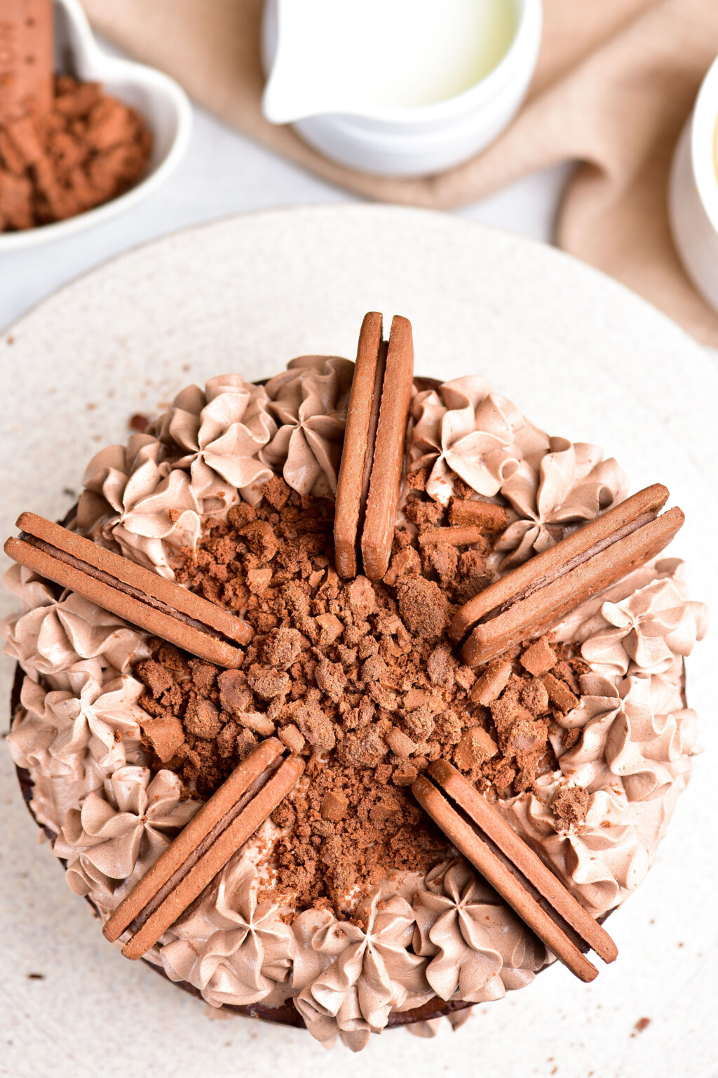 Chocolate Bourbon Biscuit Cake - Sims Home Kitchen