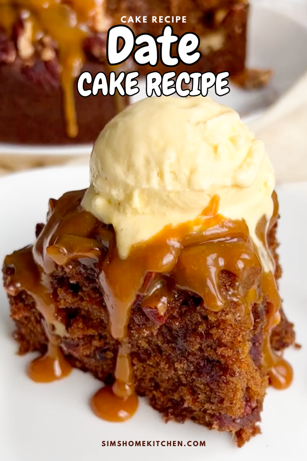 Easy Moist Date Cake - Sims Home Kitchen