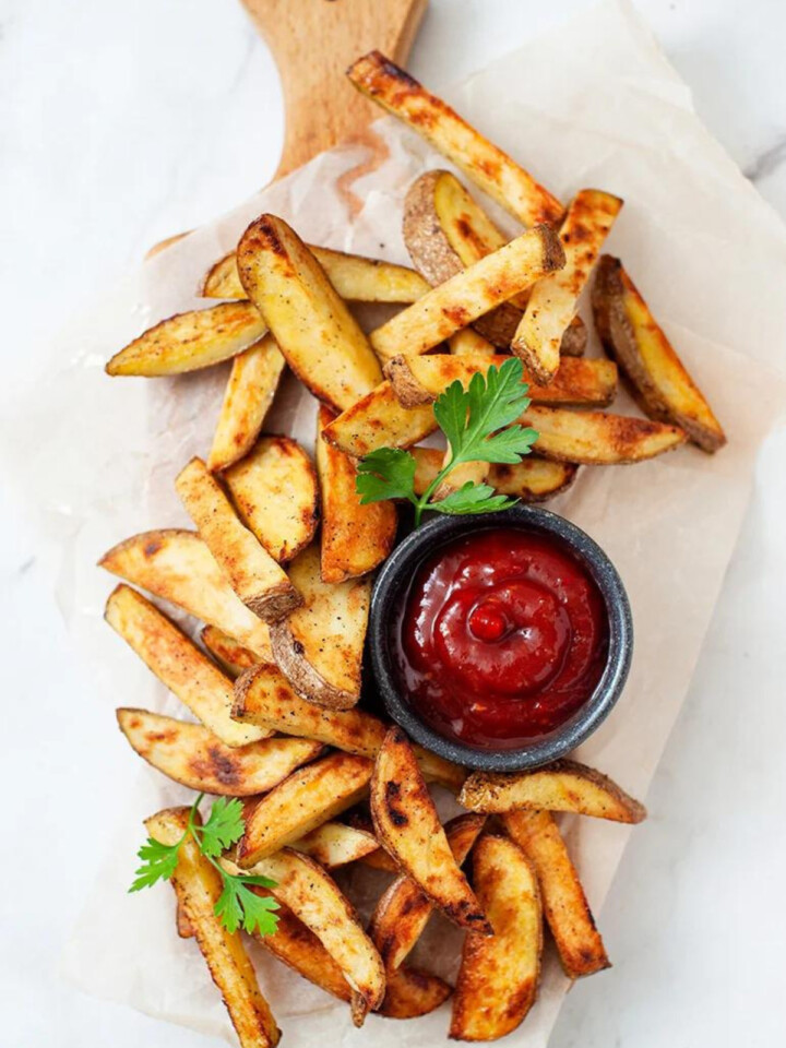 Oven Baked Skin On Fries - Sims Home Kitchen