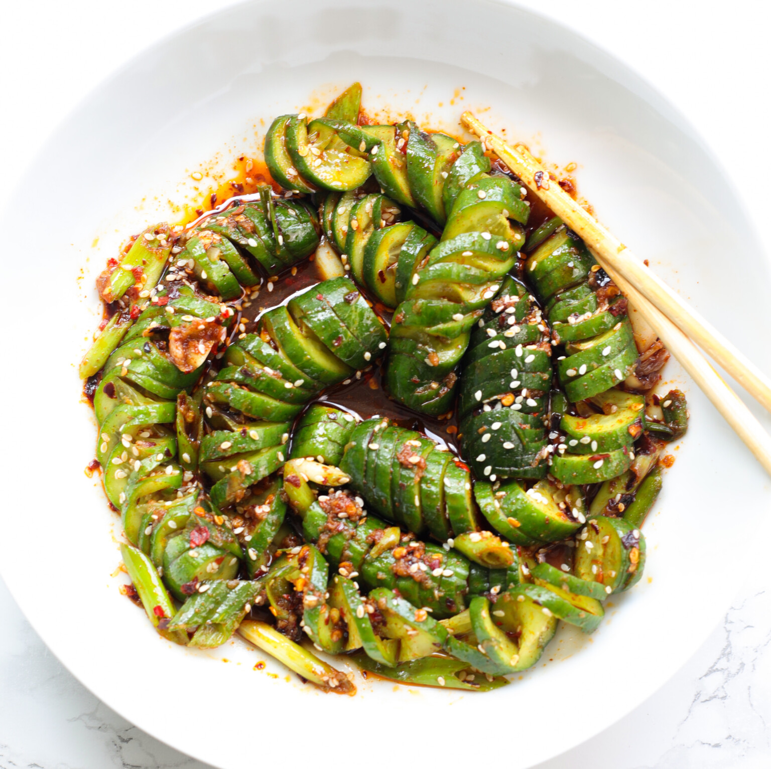 Crunchy Asian Cucumber Salad | Sims Home Kitchen
