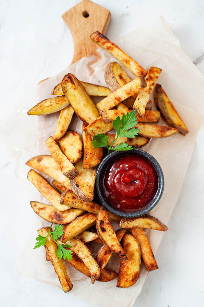 Oven Baked Skin On Fries - Sims Home Kitchen