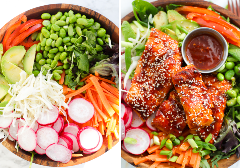 Firecracker Salmon Salad Bowl - Sims Home Kitchen