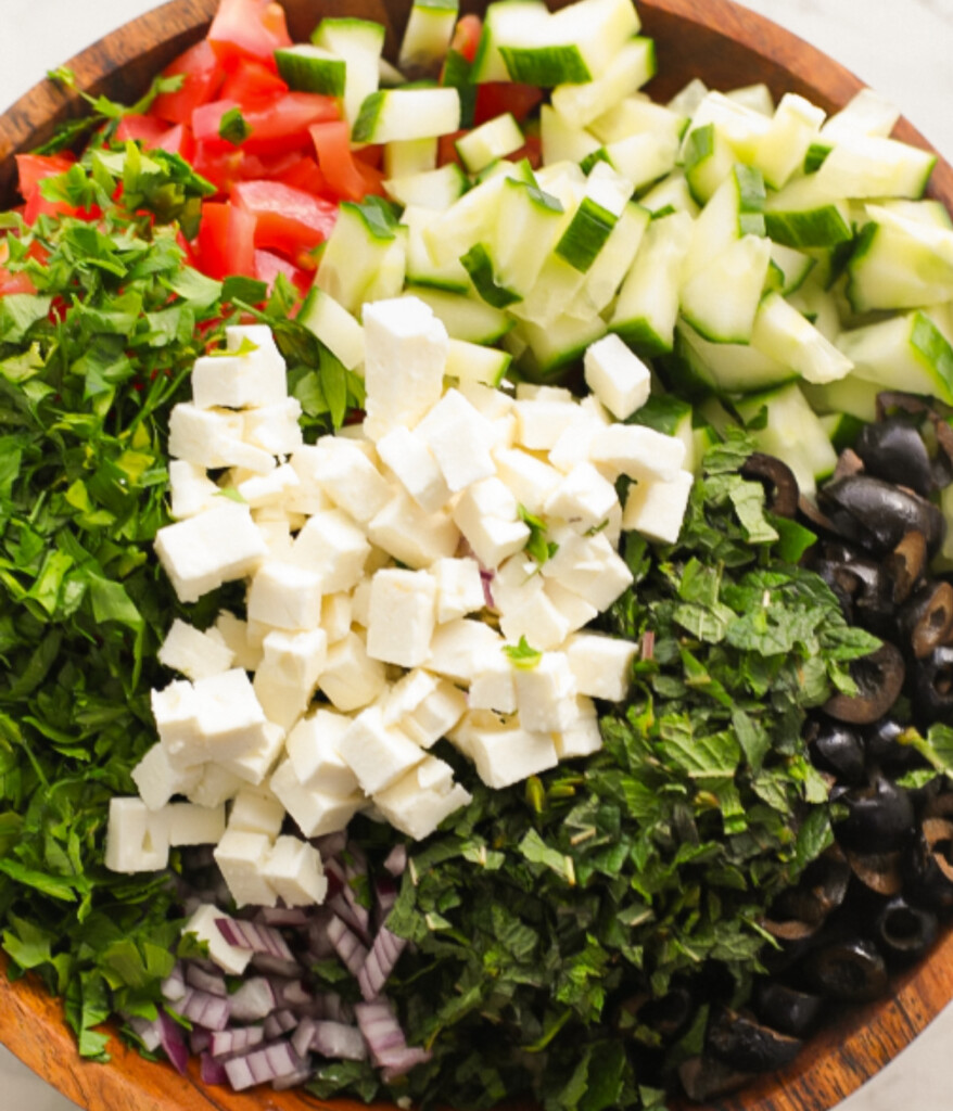 Couscous Feta and Olive Salad - Sims Home Kitchen