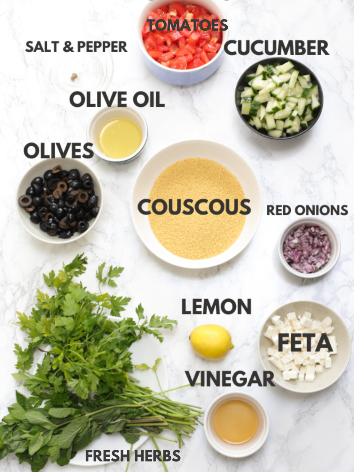 Couscous Feta and Olive Salad - Sims Home Kitchen