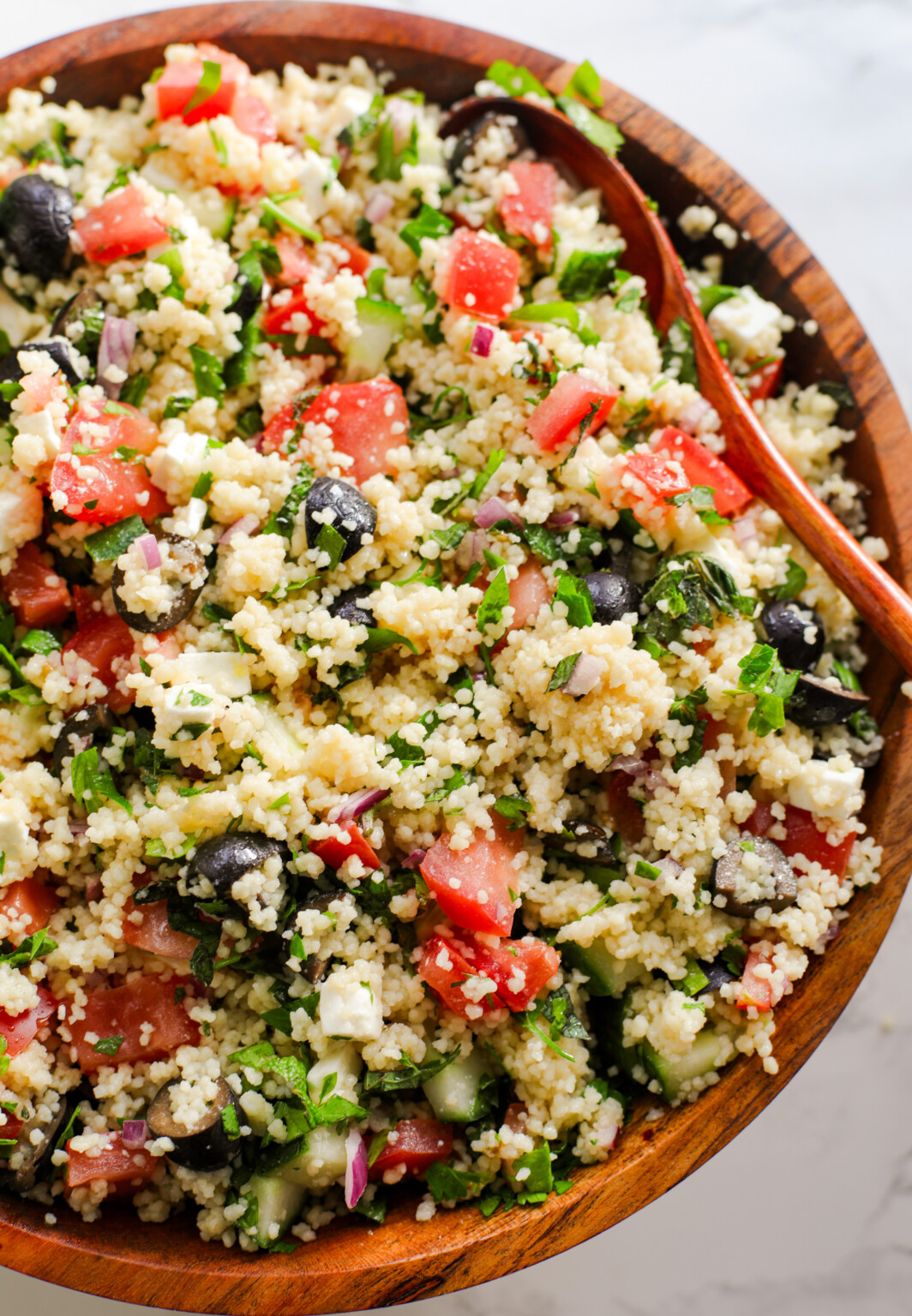 Easy Couscous Salad with Feta - Sims Home Kitchen