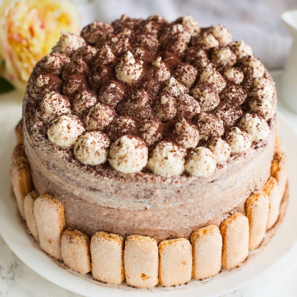 Tiramisu Cake with Ladyfingers - Sims Home Kitchen