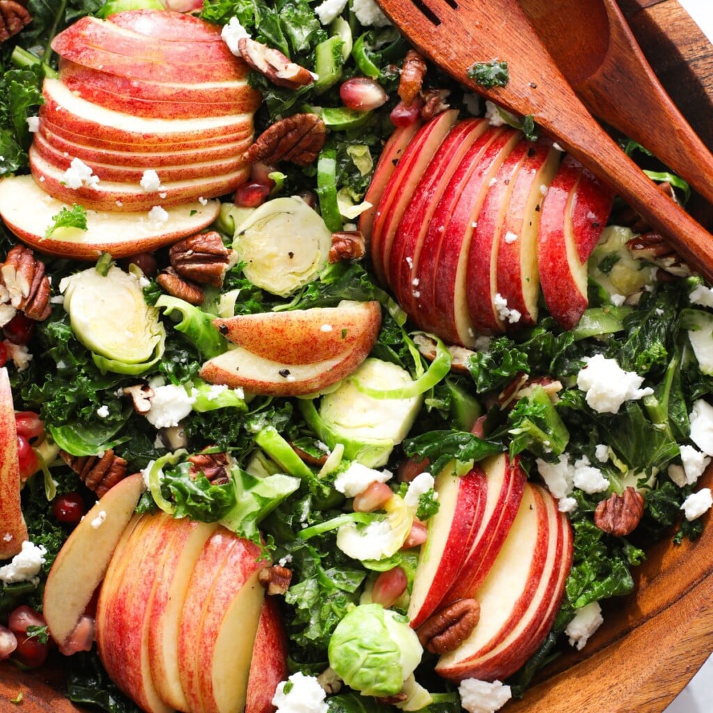 Easy Kale Apple Salad - Sims Home Kitchen