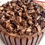 Easy Chocolate Kitkat Cake with Border - Sims Home Kitchen