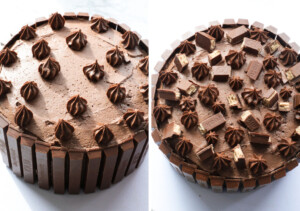 Easy Chocolate Kitkat Cake with Border - Sims Home Kitchen