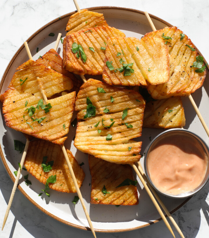 Crispy Accordion Potatoes - Sims Home Kitchen