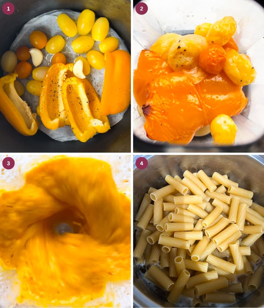 Creamy Yellow Pepper Pasta - Sims Home Kitchen