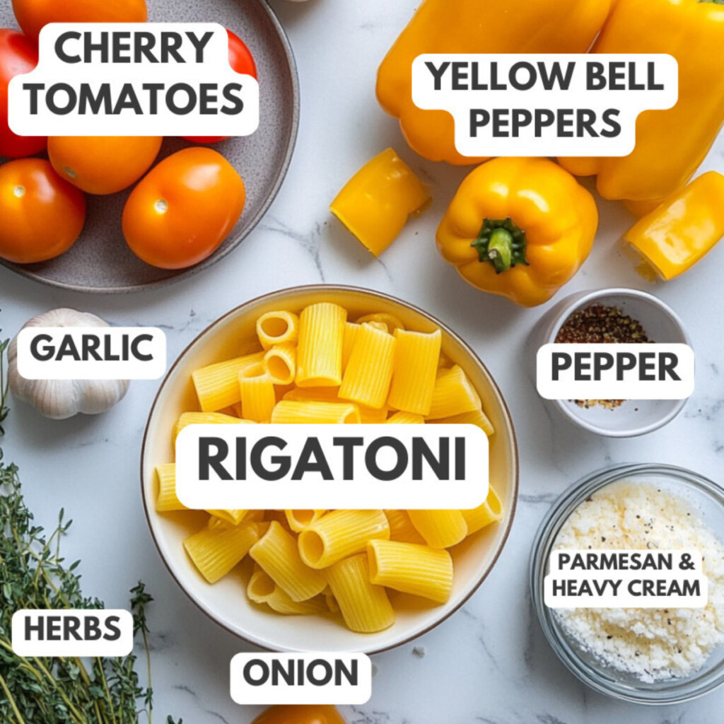 Creamy Yellow Pepper Pasta - Sims Home Kitchen