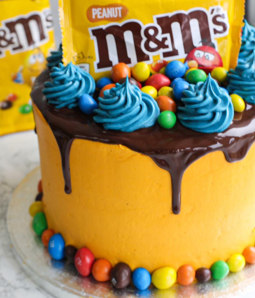 Chocolate Peanut M&M Cake - Sims Home Kitchen