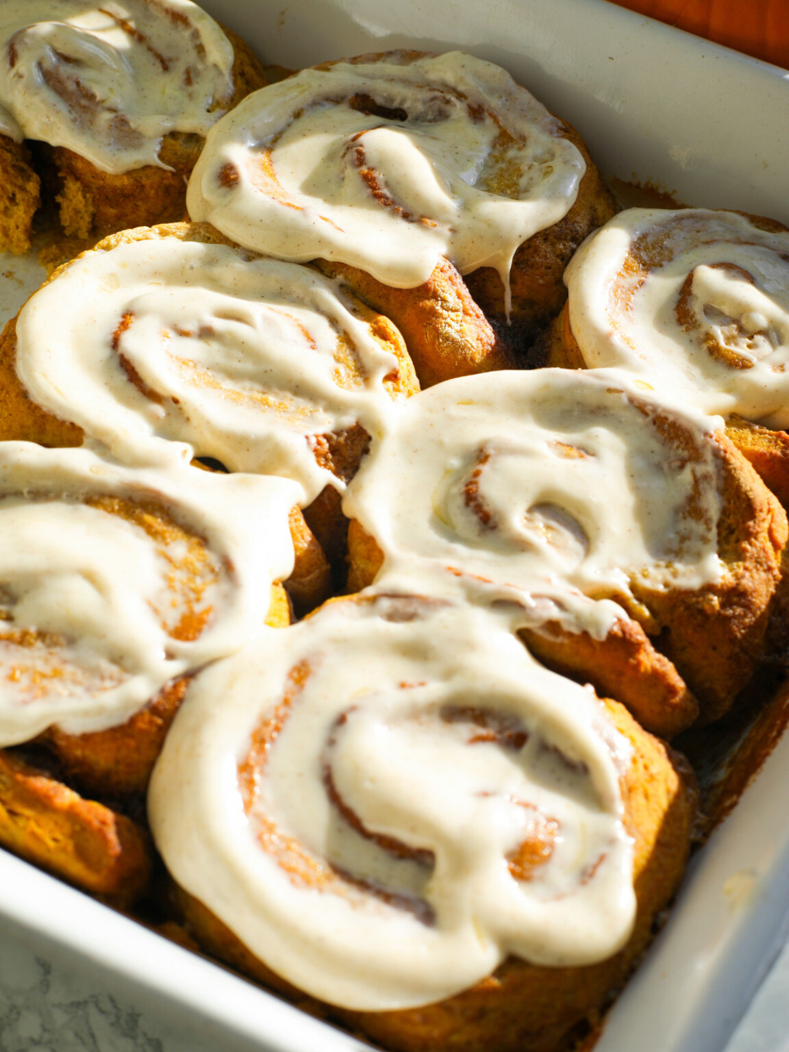 Pumpkin Cinnamon Rolls - Sims Home Kitchen